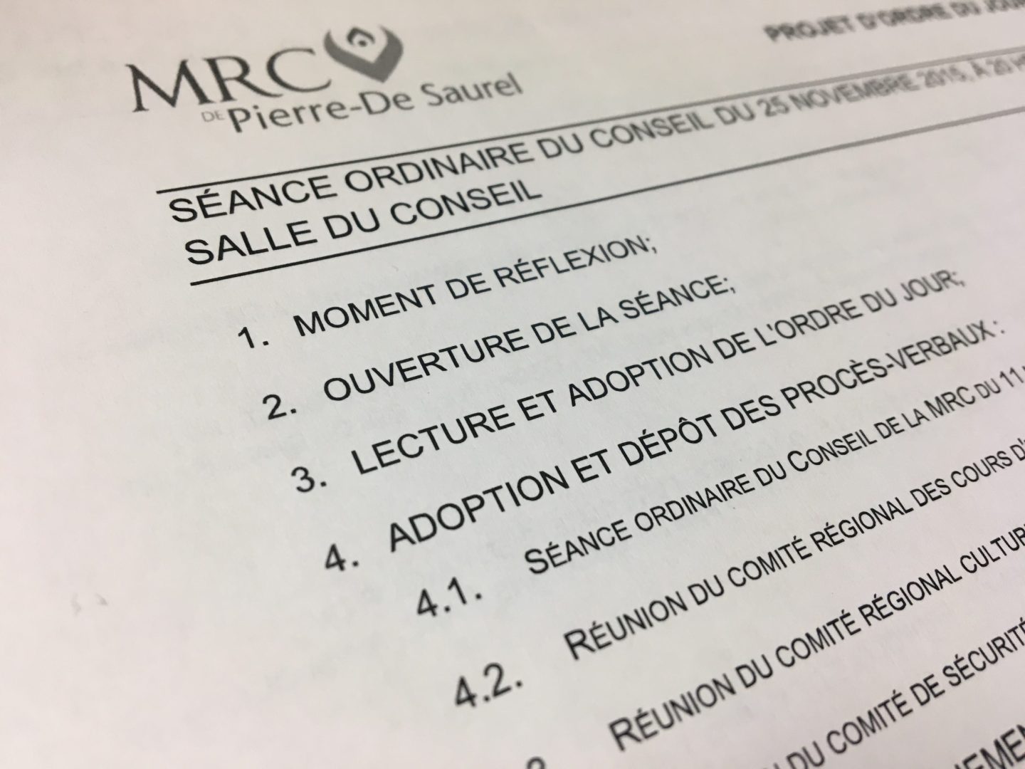Retour sur la séance du Conseil de la MRC de Pierre-De Saurel du 11 septembre 2024 - MRC de ...